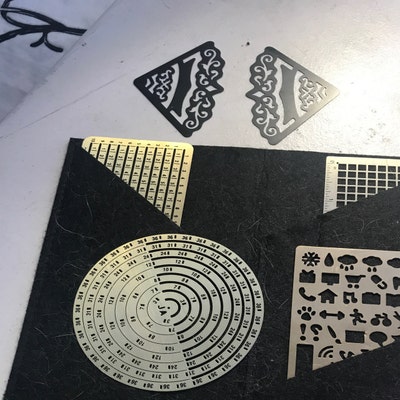 Bookmarks, Bullet Journal Bookmarks, Stainless Steel Decorative Stencil ...