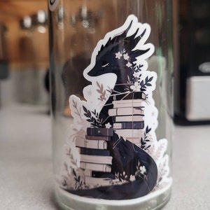 Cute Abraxos Wyvern Throne of Glass Sticker Smell the Flowers - Etsy