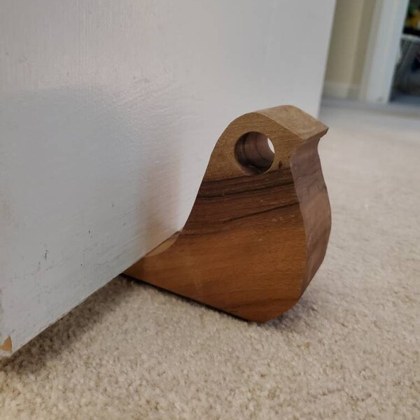 Reclaimed Hardwood Door Stop: Old Fashioned Wooden Door Wedge - Etsy