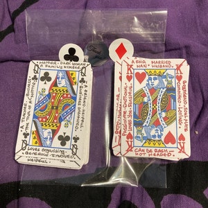 Cartomancy Learner Deck Handprinted & Cartomancy Method Booklet - Etsy