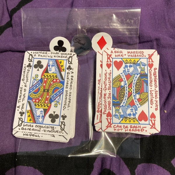 Cartomancy Card Meanings 52 Pages PDF - Etsy