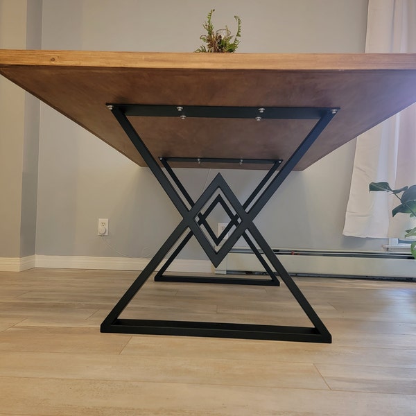 H28 X W28 Diamond Shaped Dining Table Legs - 1 Pair - Etsy