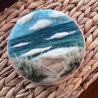 Beach View Needle Felting Kit Beginner Friendly Includes Video ...
