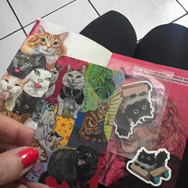 Raining Cats 12x20 Print, Internet Cats, Smudge, Lil Bub, Grumpy Cat ...
