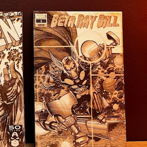Marvel X-men Laser Engraved Comic Book Cover Art Set of 4 - Etsy