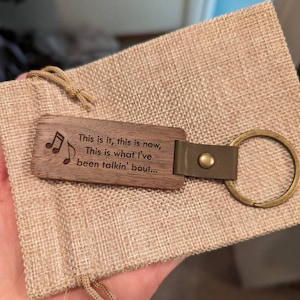 Engraved Wood Key Chain Custom Keychain Gift for Home Car Office ...