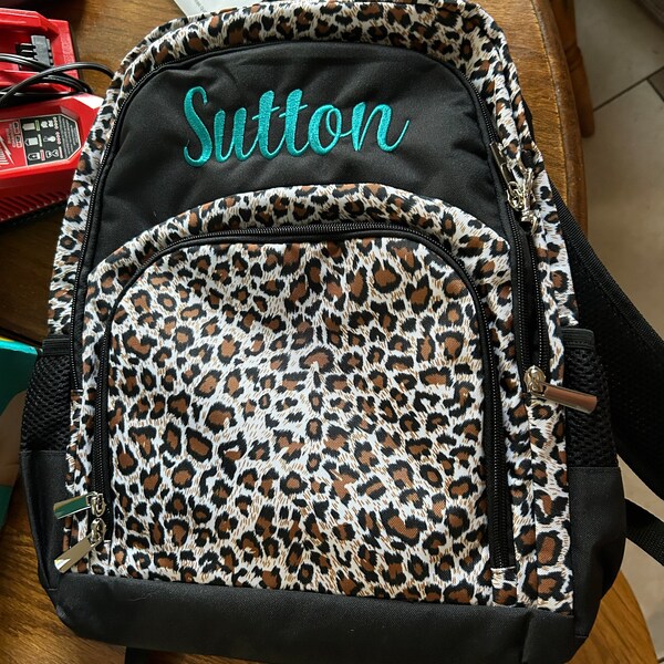 Leopard Backpack and Lunch Box Set - Etsy