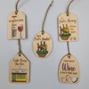 Wine Tag SVG File Laser Engrave Svg Wine Tag Laser File - Etsy Canada