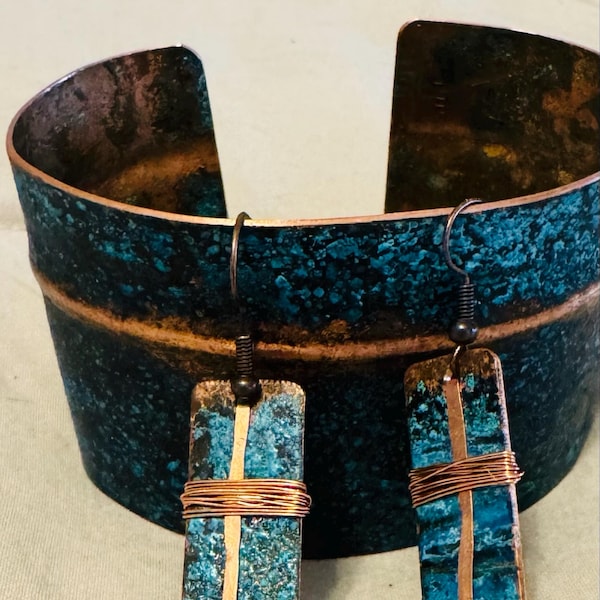 Copper Cuff Bracelet - Recycled Jewelry - Handmade Copper Jewelry ...