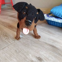Rottweiler Crochet Pattern, Crochet Puppy, Dog Crochet Pattern, Dog ...