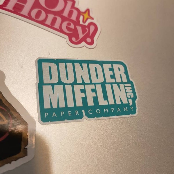Dunder Mifflin Paper Company Vinyl Sticker. the Office Laptop Sticker ...