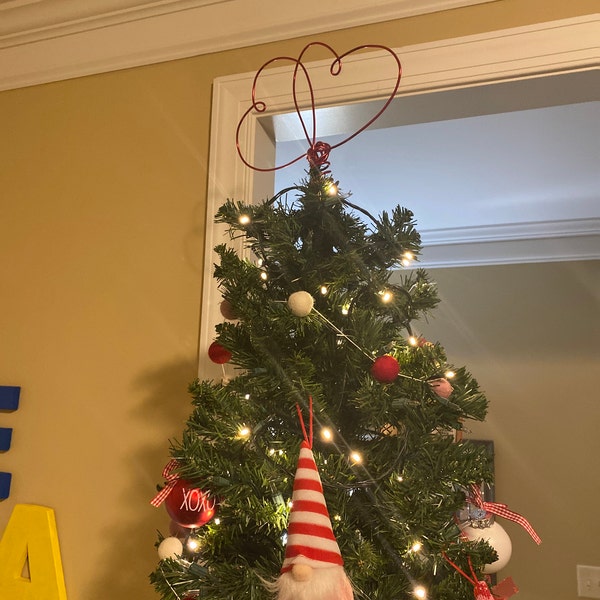Intertwined Hearts Tree Topper for Valentine Tree Large or Small - Etsy