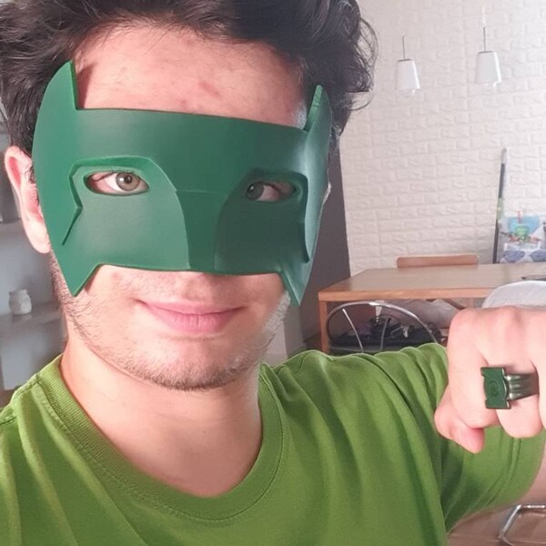 Quiver Costume Eye Mask Green Arrow Cosplay Christmas - Etsy