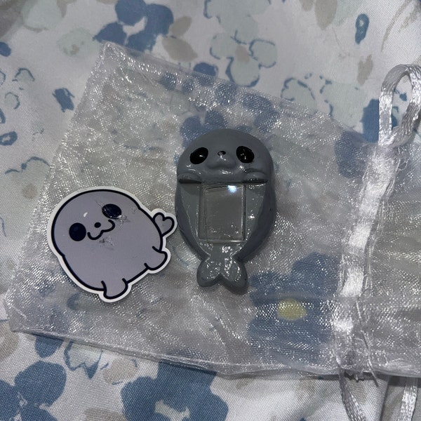 Seal Peeker Charm - Phone Hipper Charm - Kawaii Cute Phone Charm Strap ...