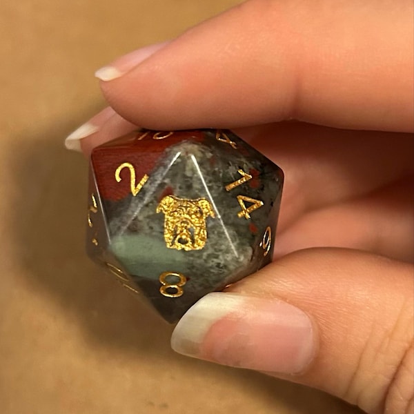 Individual Gemstone Dice-all Material-d4 D6 D8 D10 D% D12 D20-dungeons ...