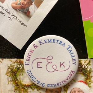 Custom Round Buttons Pin back buttons 2.25 round | Etsy