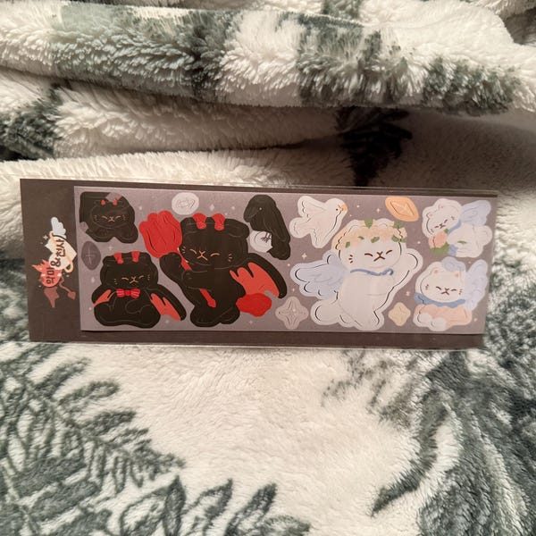 Cute White Cat Card Set Series | Cute Card Set, Kawaii Card Set ...