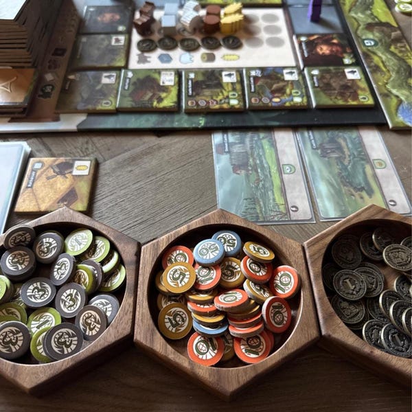 Token Tray for Board Games (walnut/maple/cherry & More) - Etsy