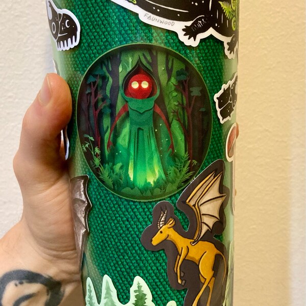 Flatwoods Monster Cute Cryptid Sticker: Vinyl Papercut Art Decal ...