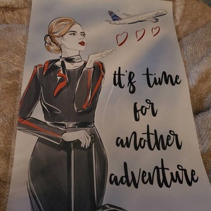 Thomas Cook Flight Attendant Travel Print | Etsy