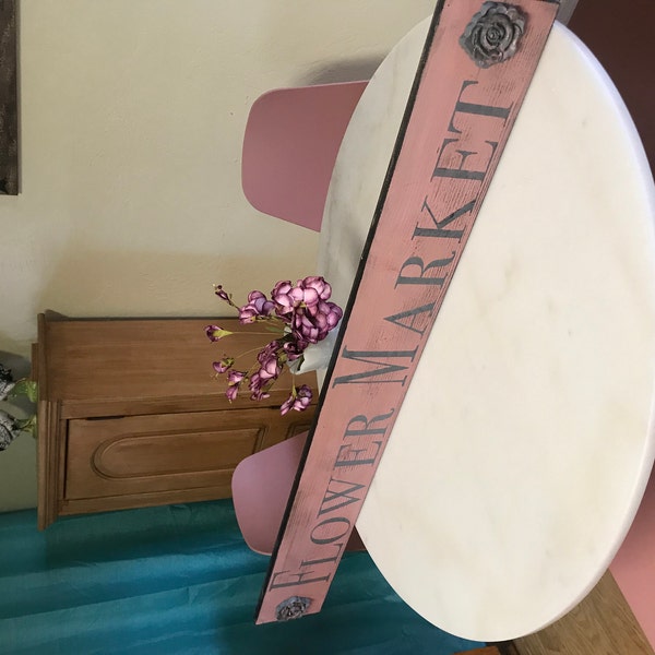 Flower Market Sign / 4 Ft / Farmhouse Country Sign / French Decor ...