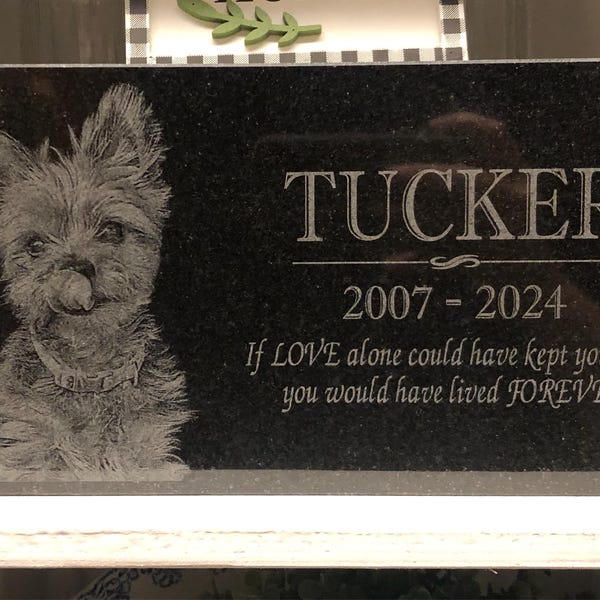 Custom Pet Memorial Stone for Dogs | Honor Your Terrier, Retriever, Pug ...