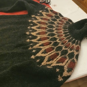 Alpaca Woman Lopapeysa Sweater. Lopapeysa Alpaca Sweater. Fair Isle ...
