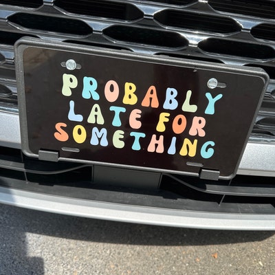 Floral License Plate Retro Front License Plate Made in the - Etsy