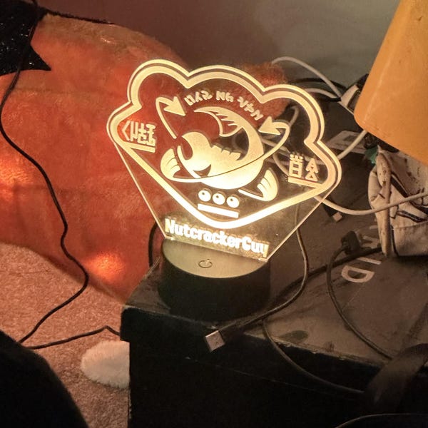 Clapperboard 3D Illusion Night Light USB LED Table Lamp Acrylic 3D Arts ...