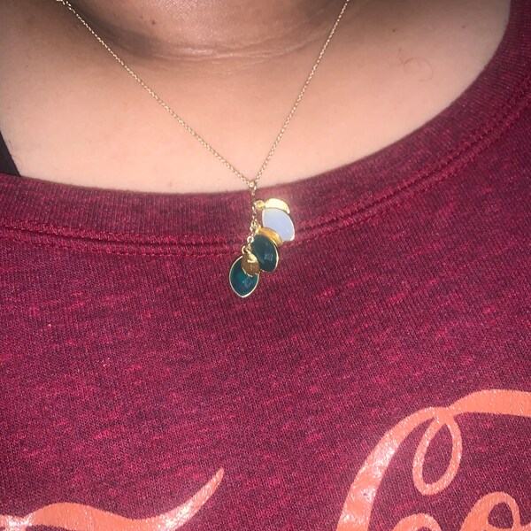 Birthstone Necklace Personalized Gift for Wife Custom Mothers Necklace ...