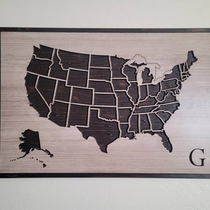 Golf Bucket List Push Pin US Map Golf Course Map Map for Golfers to ...