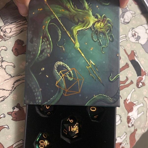 Sublime Blight Green and Black Smoke Handmade Resin Sharp Edge Dnd Dice ...