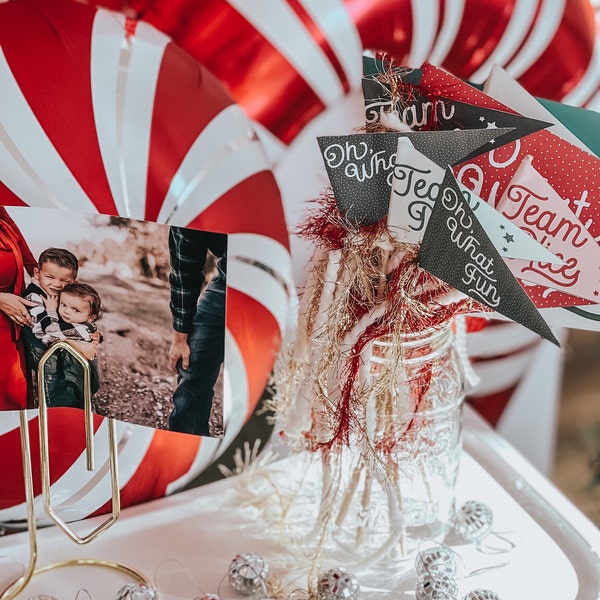 Christmas Pennant Flag Printables // Holiday Christmas Flags - Etsy