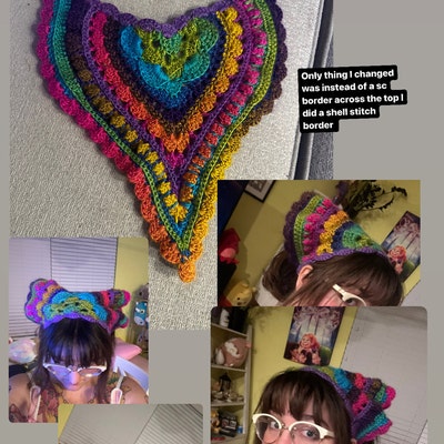 Rainbow Rasta Crochet Dreadlock Beret Slouchy Tam Hat Hippie Peace Sign ...