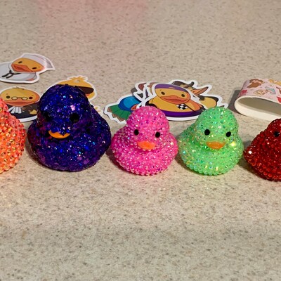 Mini Acrylic Duck Keychain Yellow Duck - Etsy