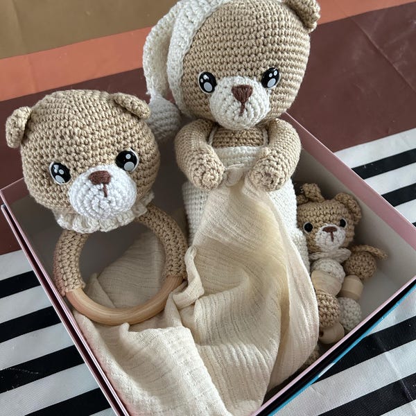 Bear Crochet Pattern, Tutorial, Bear Crochet Bundle Pdf, Boy, Bear ...