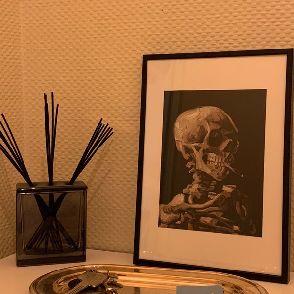 Vincent Van Gogh - Skull of a Skeleton With Burning Cigarette (1885 ...