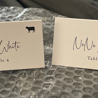 Place Cards Printed Wedding Name Cards Wedding Place Names - Etsy