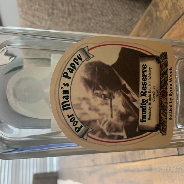 Personalized Pappy Van Winkle Label Bottle | Custom Pappy Van Winkle ...