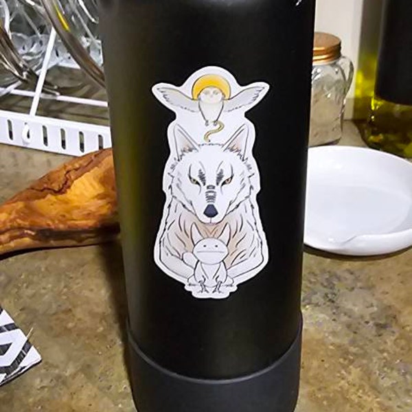 Loth Wolf Loth Cat Morai Vinyl Sticker - Waterproof/decal/glossy - Etsy