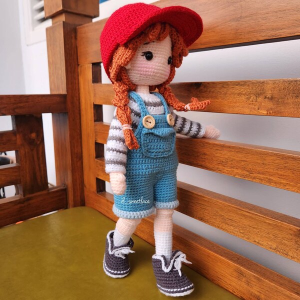 Crochet Doll Pattern, Mila Doll, Amigurumi Doll Pattern, PDF in English, French, Spanish. - Etsy