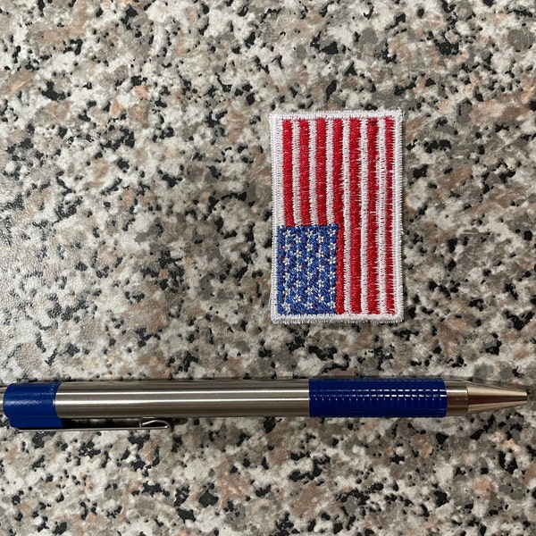 Tiny American Flag Patch Custom Made Colors - Etsy