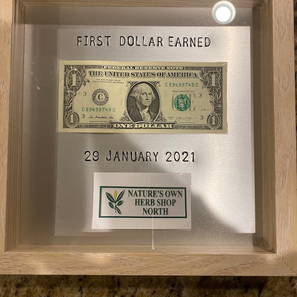 First Dollar Frame: Personalized New Business Gift, Entrepreneur Office ...