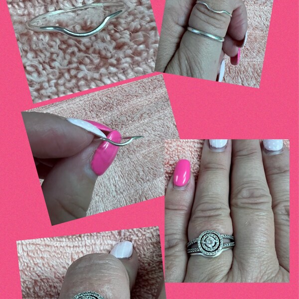 Curve Ring - Minimalist Band - Bump Ring - Silver Curve - Gold Curve ...