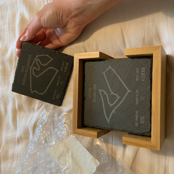 F1 Circuit - Slate Coaster 4 Pack - Etsy UK
