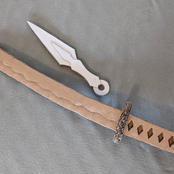Ryujin Katana || PDF Printable Pattern Cardboard Ninja Sword, Toy ...