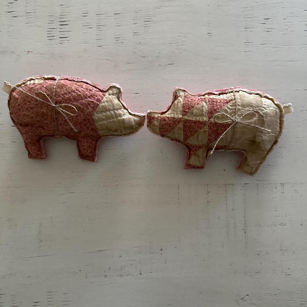 Primitive Pig Pattern Download, Easy to Sew, 2 Different Sizes and ...