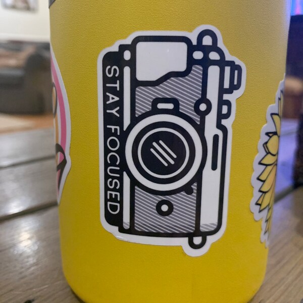 Stay Focused, Photography, Shoot Film, Waterproof Vinyl Sticker, UV ...