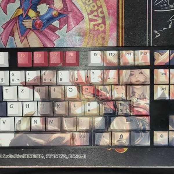 KDA All Out Seraphine Seraphine Superstar Lol Series Keycap Set, 127 Keys PBT for Mechanical ...