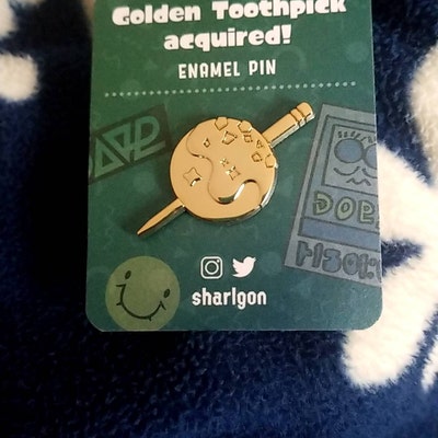 Splatoon 2 Octo Expansion Golden Toothpick Enamel Pin - Etsy
